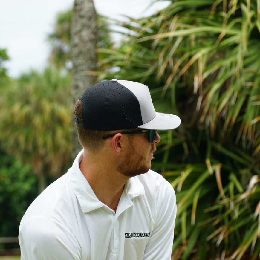 Shop 6 Panel Black Hat and Caps Online - 10 10 Hats